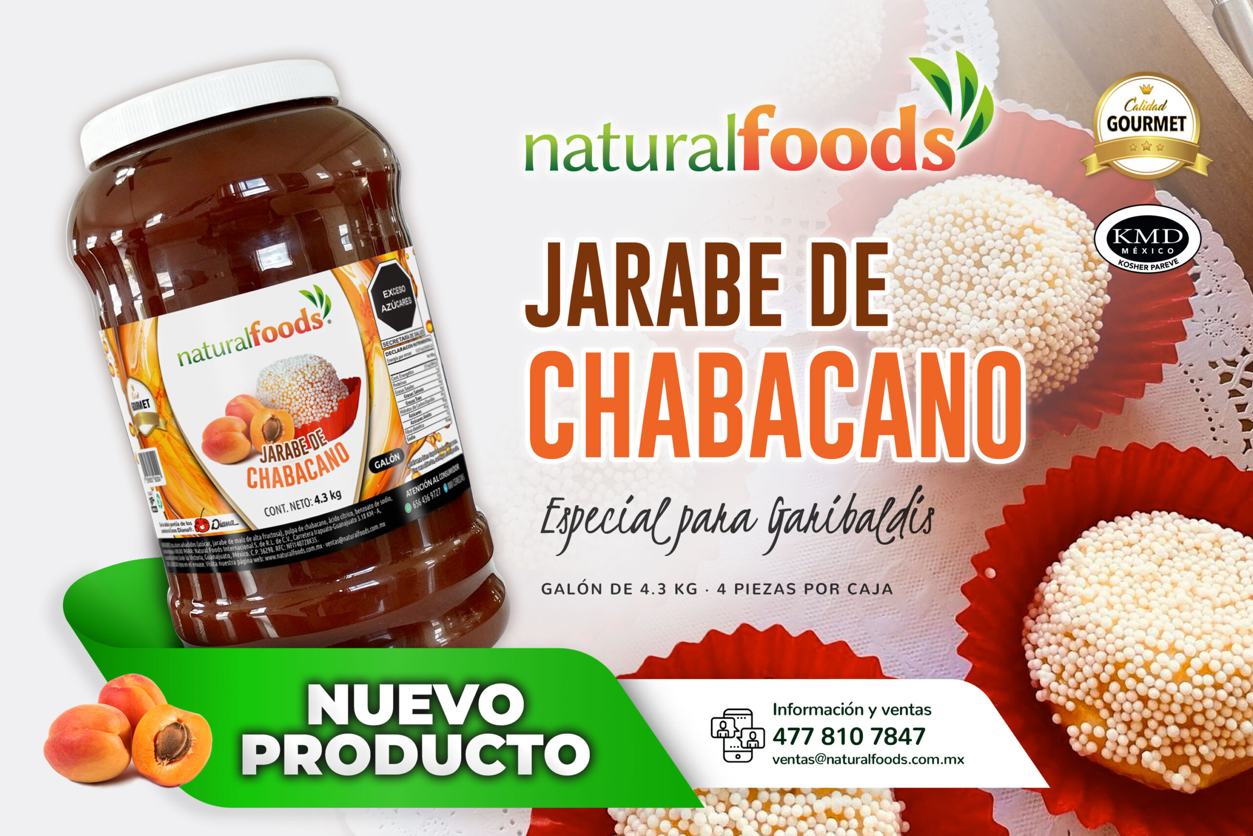 ¡Descubre el nuevo Jarabe de Chabacano de Natural Foods!